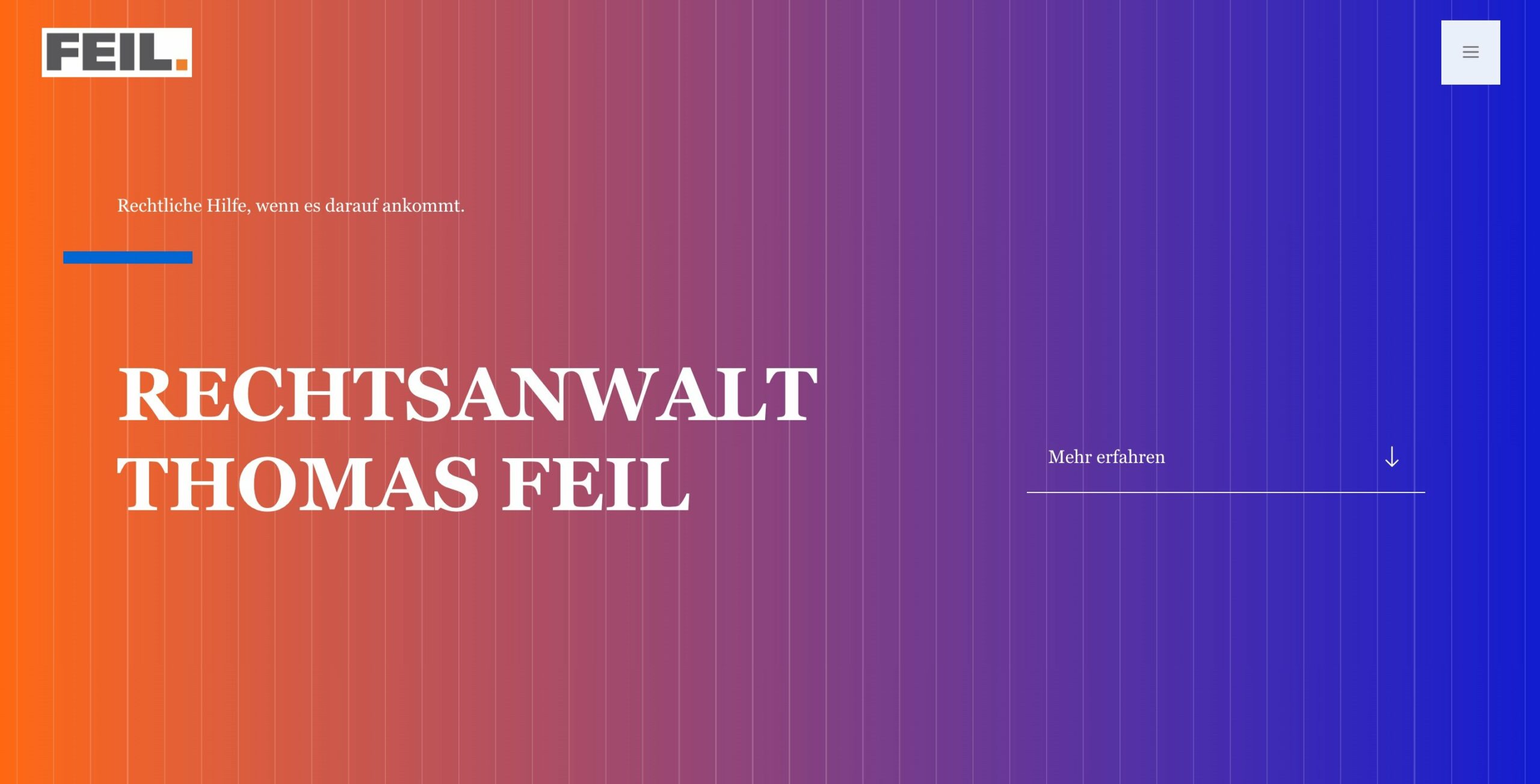 Website & SEO für Rechtswalt Thomas Feil | Sebastian Würfel